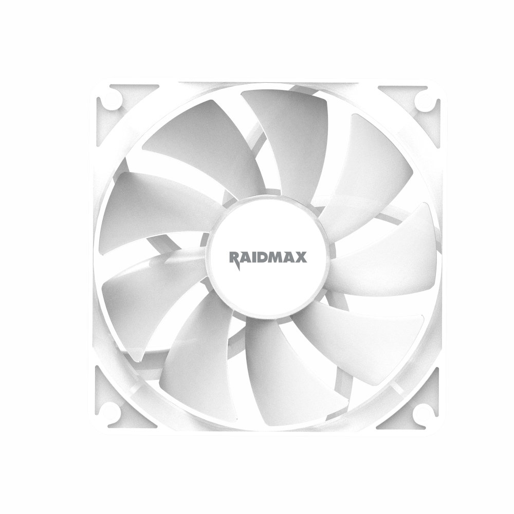 Raidmax NVX120FWDC4 120mm 3pin ARGB 4in1 Fan – White – Volcan Store